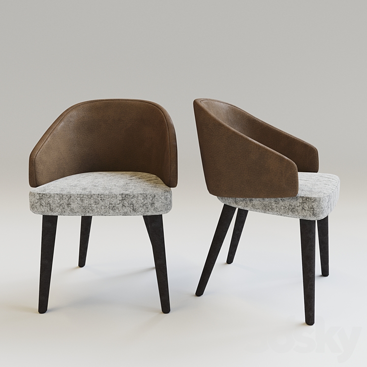 Lawson Minotti Dining chair - Chair - 3D model