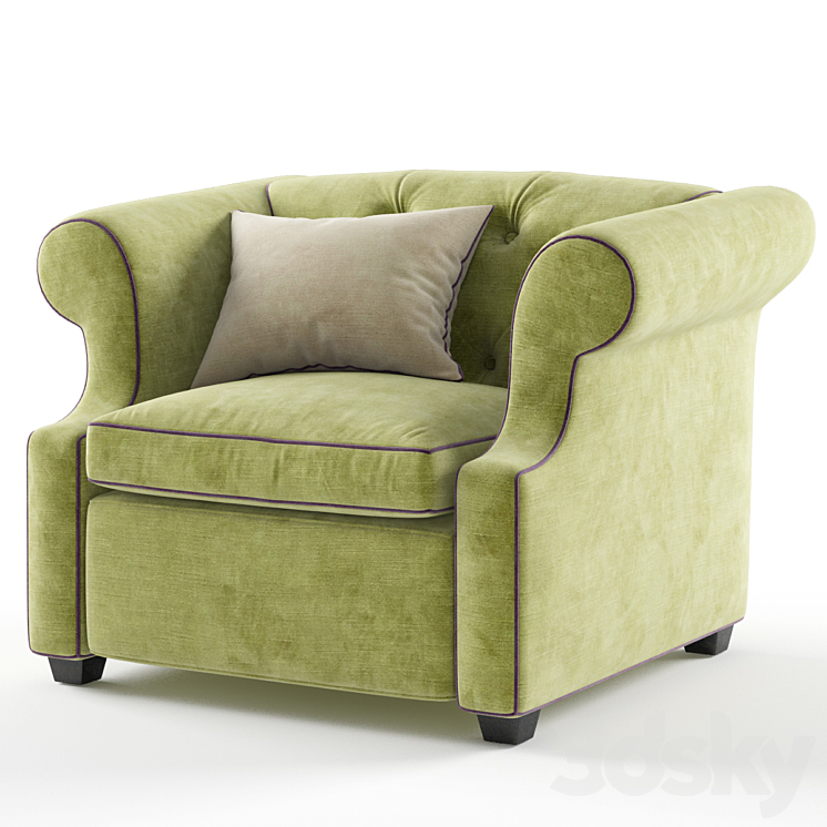 Domingo Salotti BENJAMIN armchair - Arm chair - 3D model