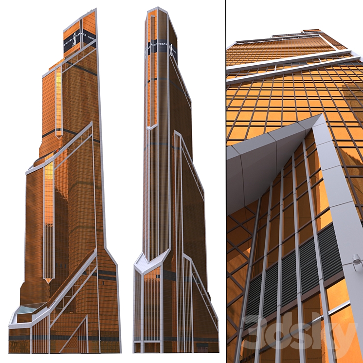 Skyscraper Mercury City Tower ("Mercury") - Building - 3D model