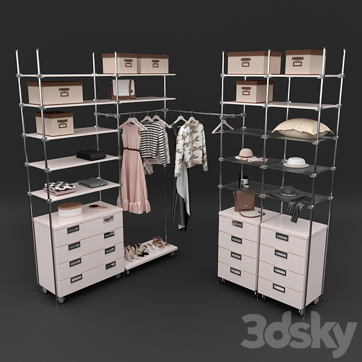 Komandor wardrobe (Rod system) - Wardrobe & Display cabinets - 3D model