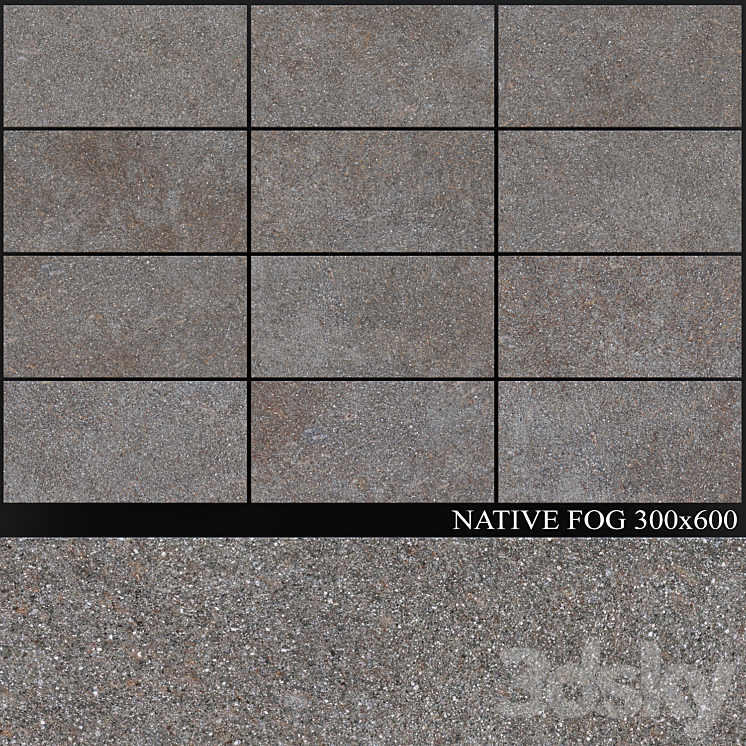 ABK Native Fog 300x600 - Tile - 3D model