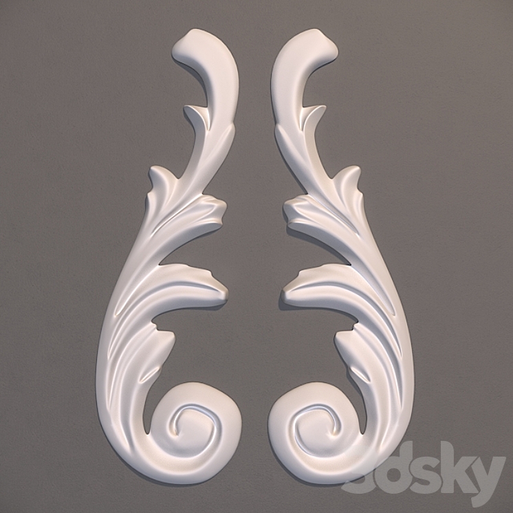Ornament: Europlast 1.60.020, 1.60.020 - Decorative plaster - 3D model