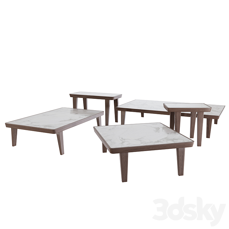 Flexform Dida Tavolino - Table - 3D model