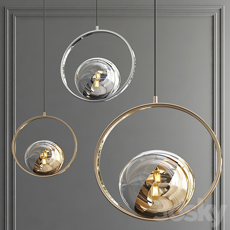 Ring ceiling light - Pendant light - 3D model