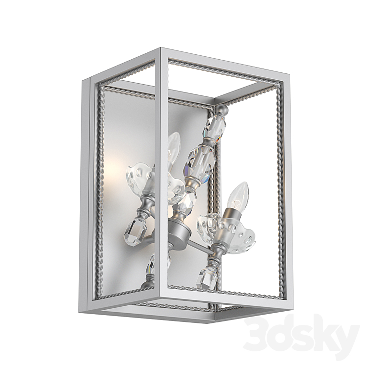 Inessa W3850.2 Silver - Wall light - 3D model