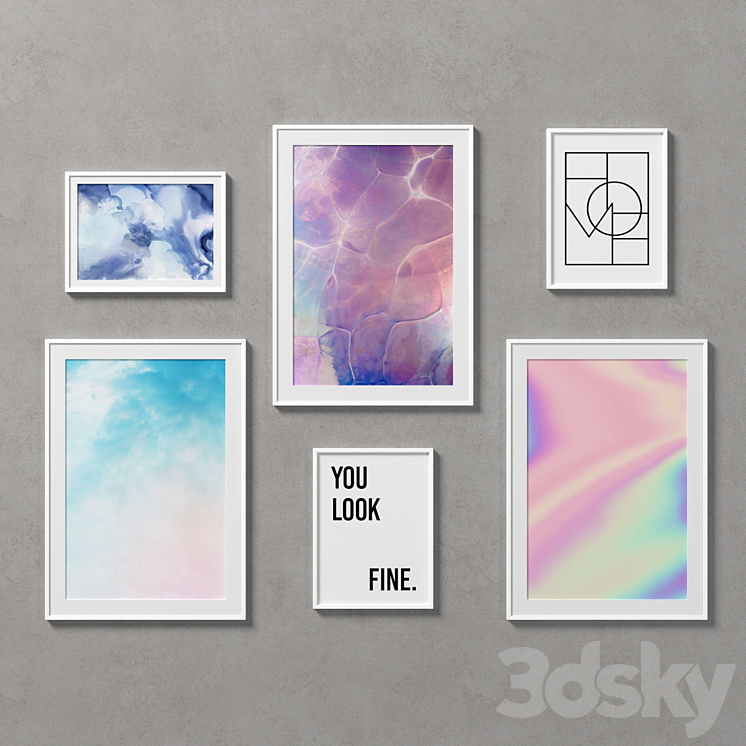 Gallery Wall_012 - Frame - 3D model
