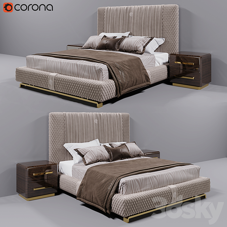 Giorgio collection infinity - Bed - 3D model