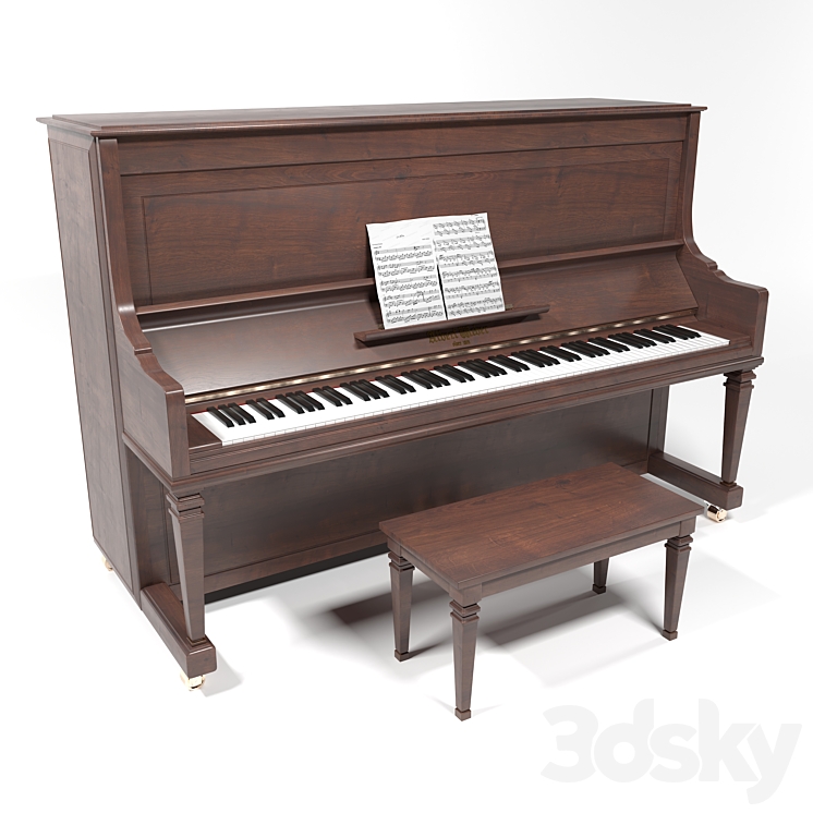 piano - Musical instrument - 3D model