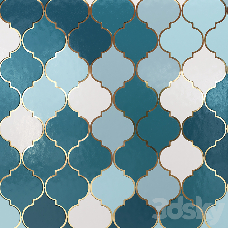 Moroccan tile 02 - Tile - 3D model