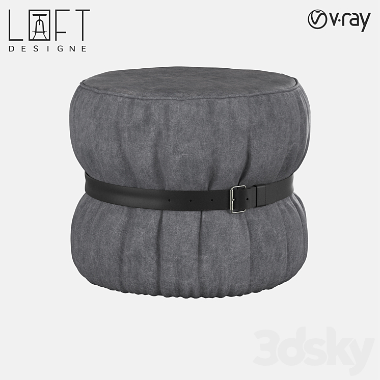 Poof LoftDesigne 1931 model - Other soft seating - 3D model