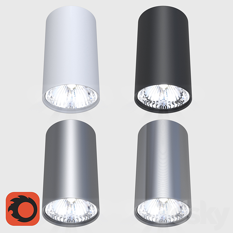 Surface mounted spotlight Elektrostandard 1081 - Spot light - 3D model