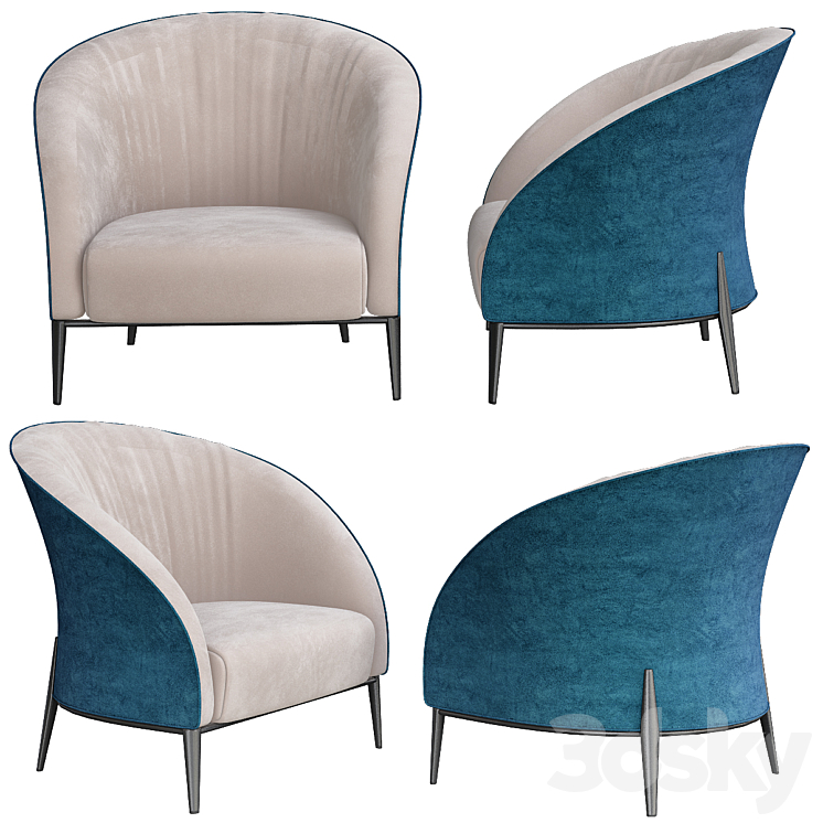 KOKOON CLUB CHAIR - Arm chair - 3D model