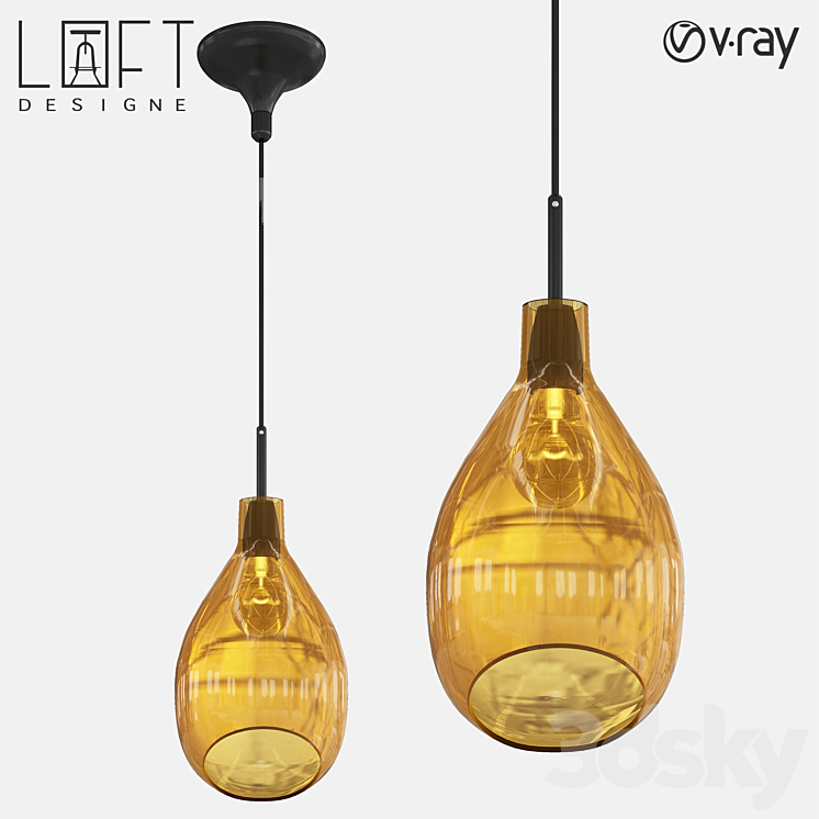Pendant lamp LoftDesigne 4626 model - Pendant light - 3D model