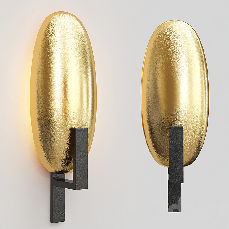 Herve Van Der Straeten Appliques Coques Ovales - Wall light - 3D model