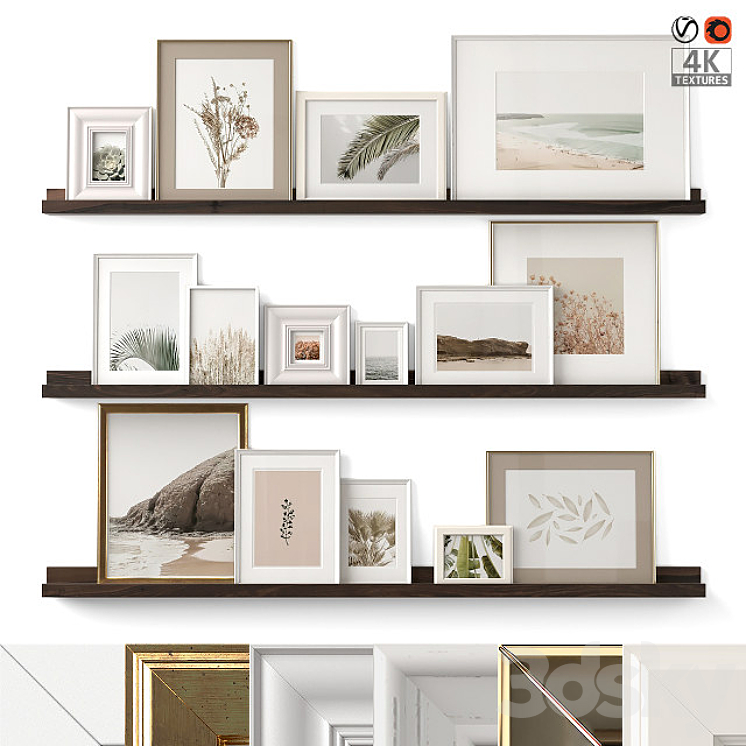 Posters On The Shelves 05 - Frame - 3D model
