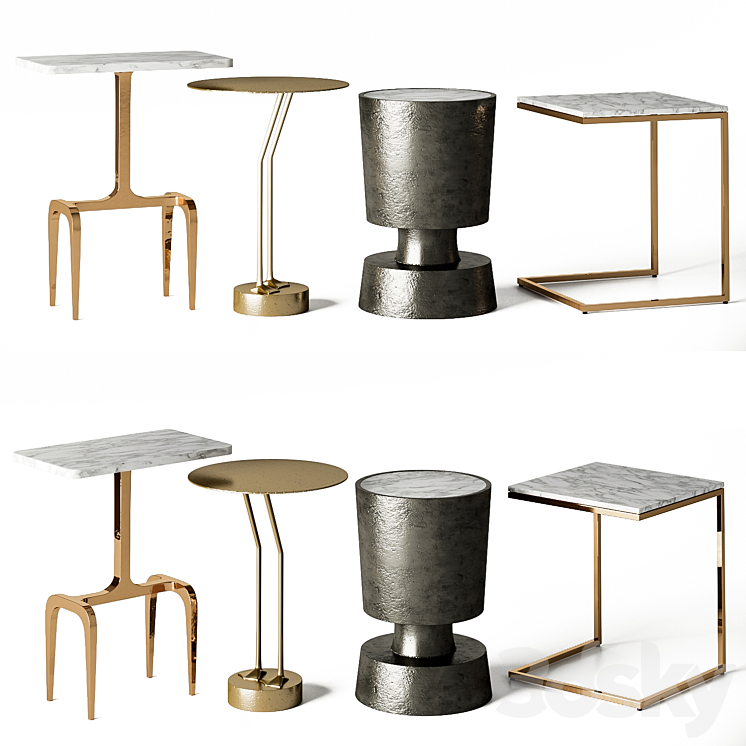 CB2 Side tables set2 - Table - 3D model