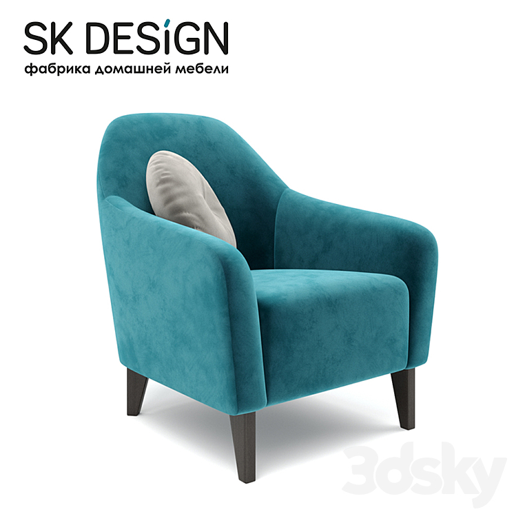 OM Armchair Miami Lux - Arm chair - 3D model
