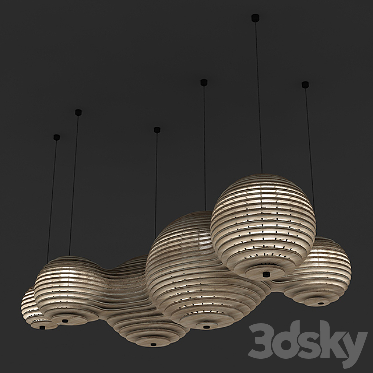 Parametric ceiling light - Pendant light - 3D model