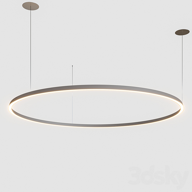 Grok by Leds C4 Circular Suspended Lamp Ver.3 - Technical lighting - 3D ...