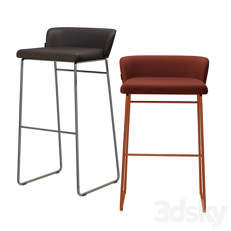 Concord bar stool 529V 529V65 - Chair - 3D model