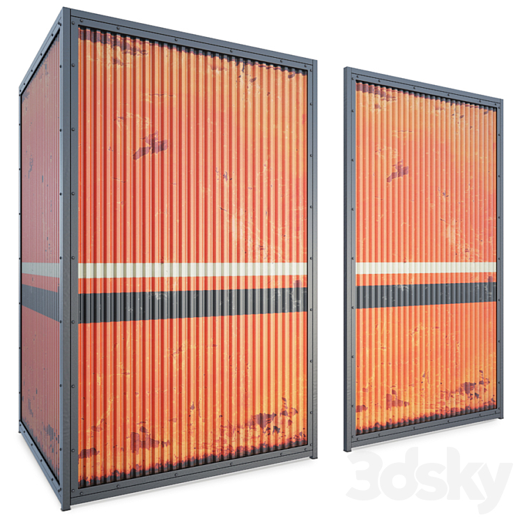 Container Rusted Panel - Other - 3D model