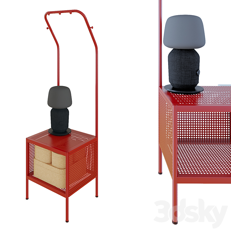 IKEA Nikkeby clothes rack - Sideboard & Chest of drawer - 3D model