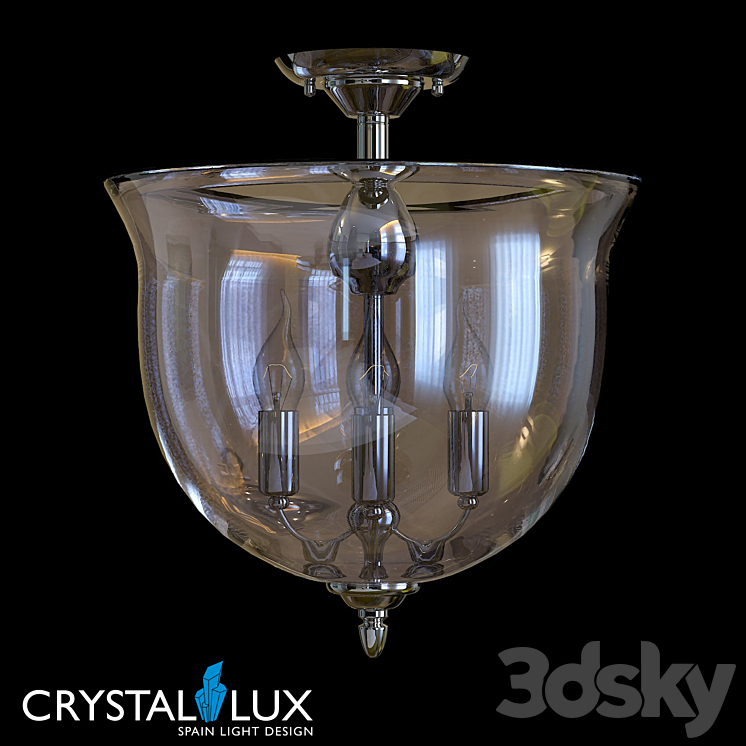 Atlas Pl4 Chrome - Ceiling lamp - 3D model