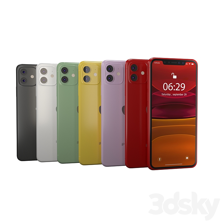 iPhone 11 2019 - Phones - 3D model
