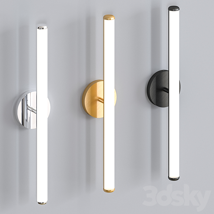 West Elm Light Rods LED Sconce - Wall light - 3D model