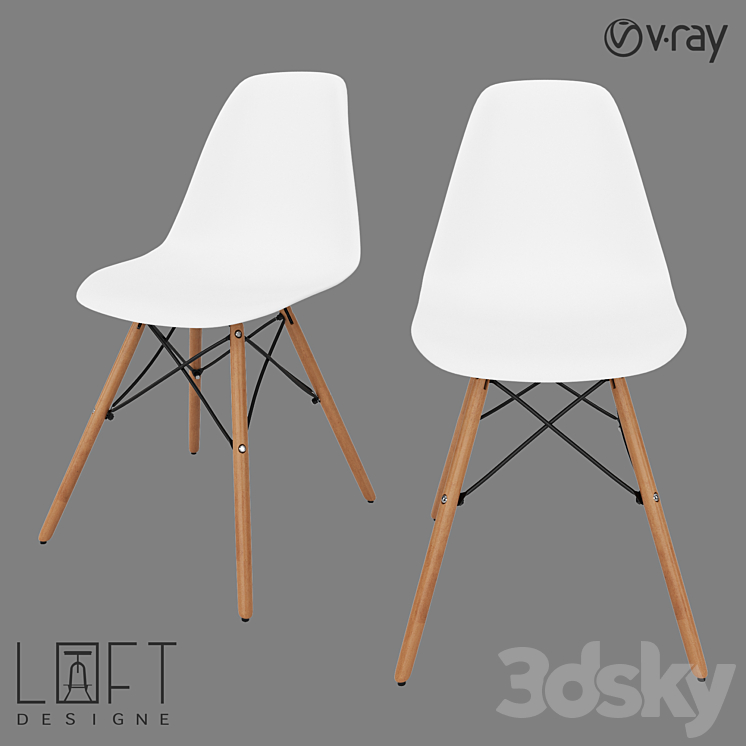 Chair LoftDesigne 3563 model - Chair - 3D model