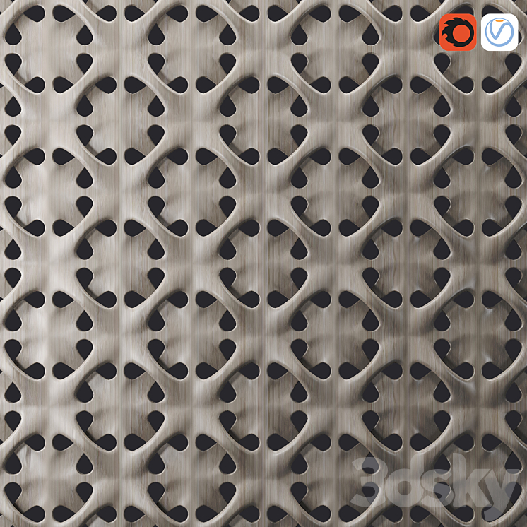 Erwin Hauer Modul Construct - 3D panel - 3D model
