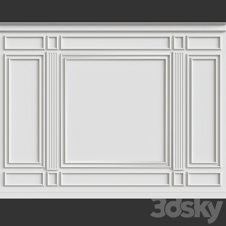 Wall molding - Decorative plaster - 3D model