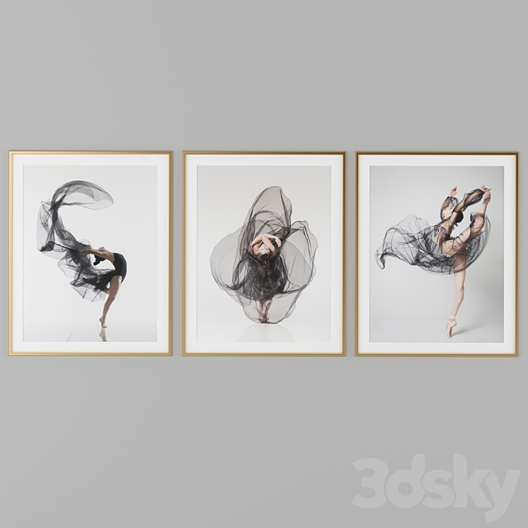 Dance picture frames - Frame - 3D model