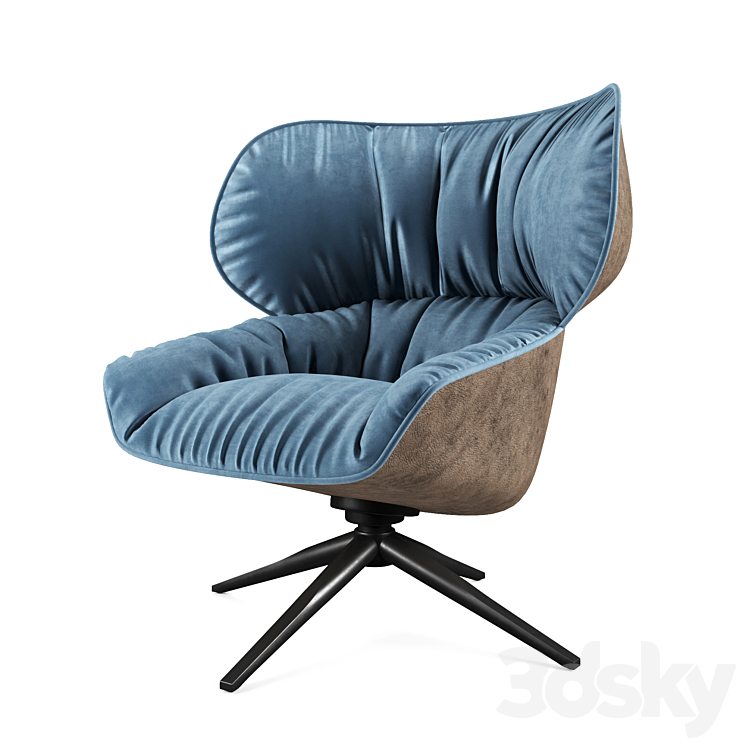 Tabano B&B Italia - Arm chair - 3D model