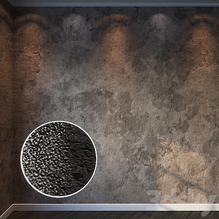 Decorative Stucco 236 - 8K Material - Wall covering - 3D model