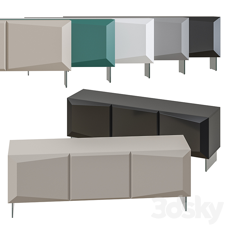 Reflex Prisma Sideboard Cabinet - Sideboard & Chest of drawer - 3D model