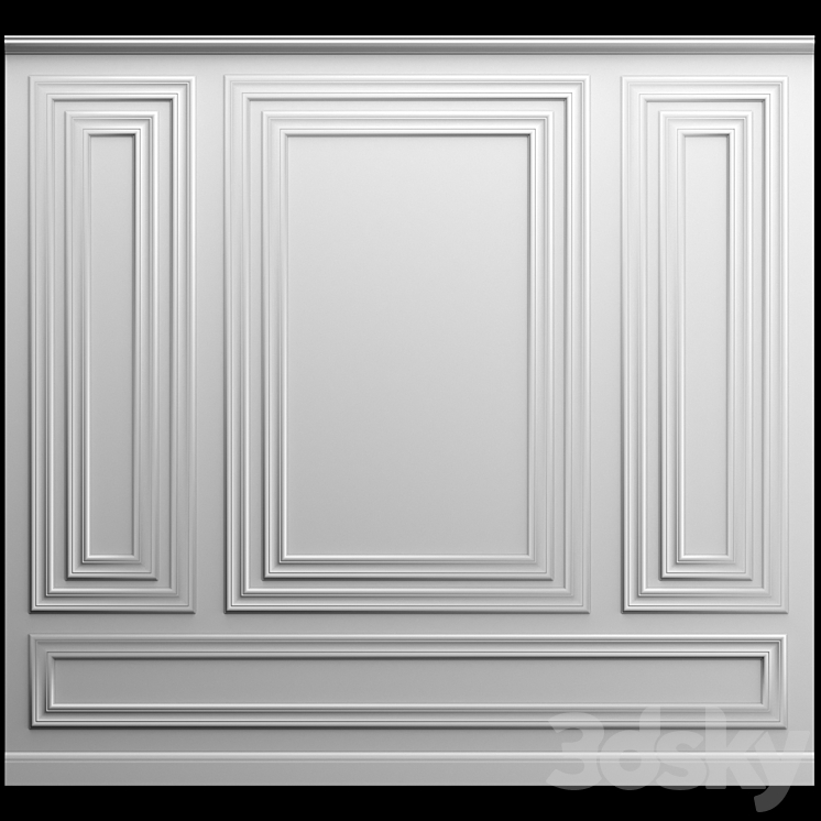Wall molding - Decorative plaster - 3D model