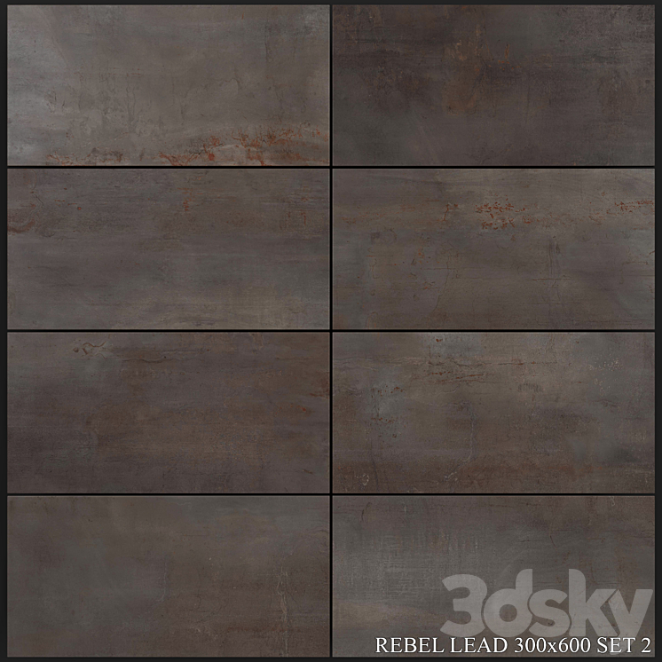Flaviker Rebel Lead 300x600 Set 2 - Tile - 3D model