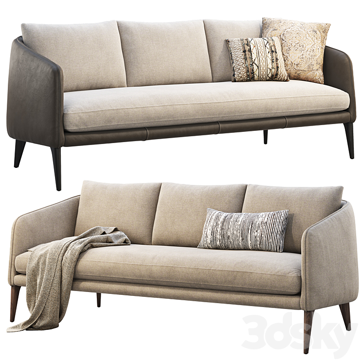 Rhys Bench Seat Sofas (2 options) - Sofa - 3D model