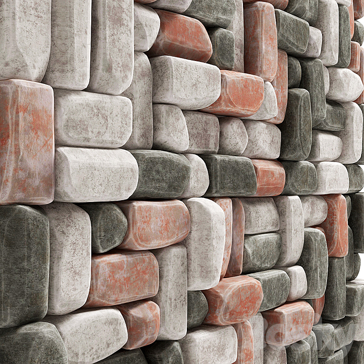 Block stone decor - Other decorative objects - 3D model