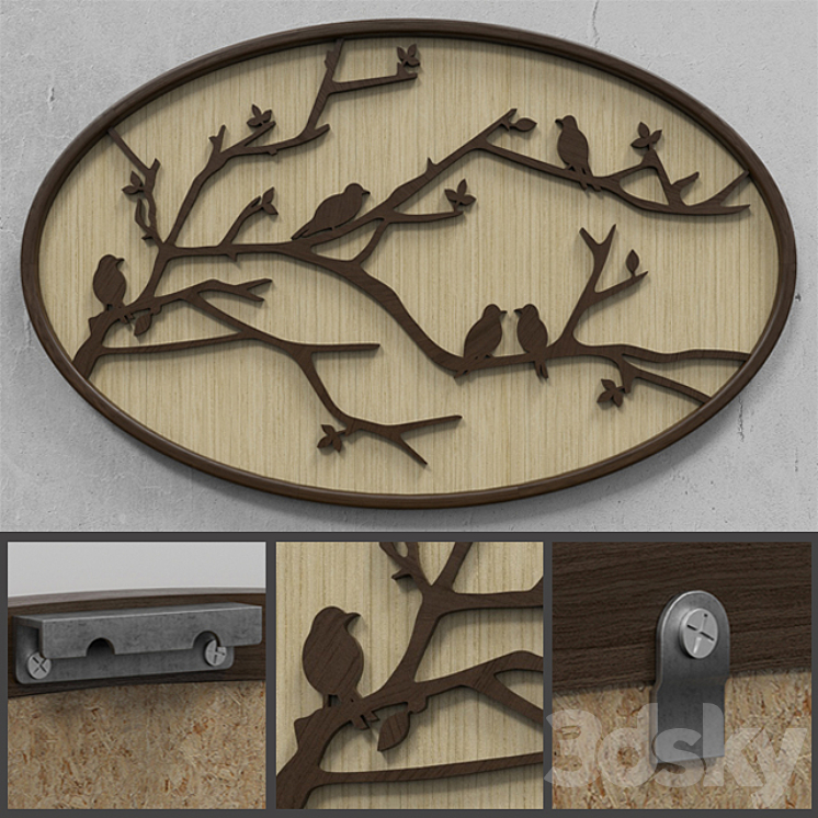 Wall sculpture - Frame - 3D model