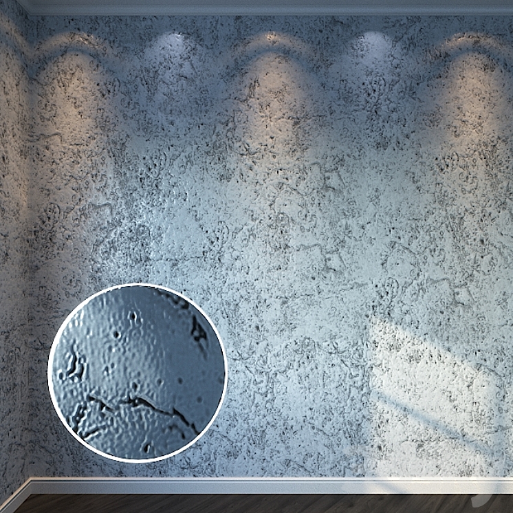 Decorative Stucco 360 - 8K Material - Wall covering - 3D model