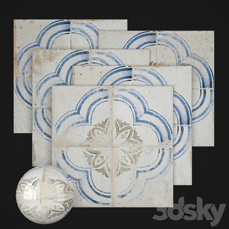 Roots - Tile - 3D model