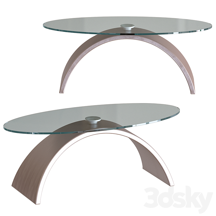 Milan Iris - Oval Top Cocktail Table - Table - 3D model