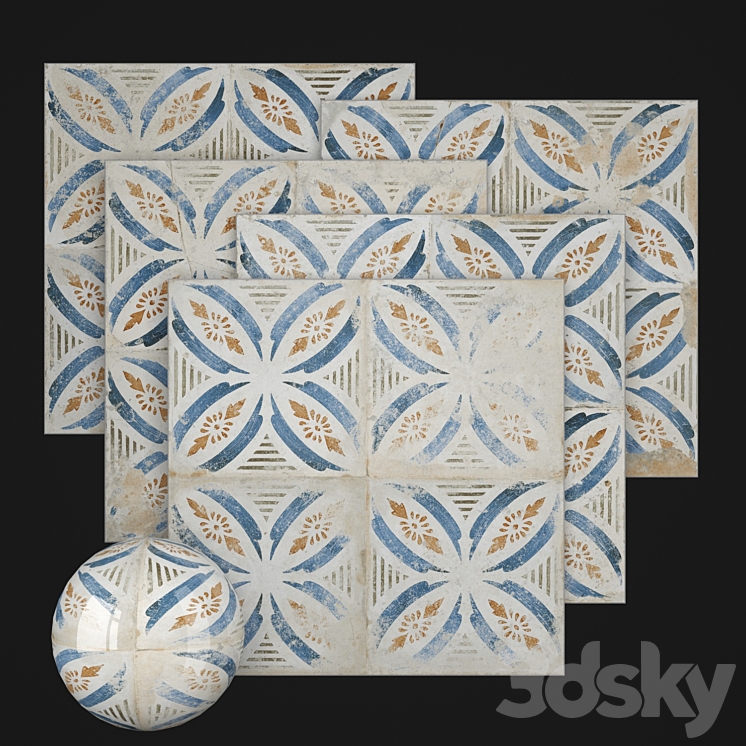 Roots - Tile - 3D model