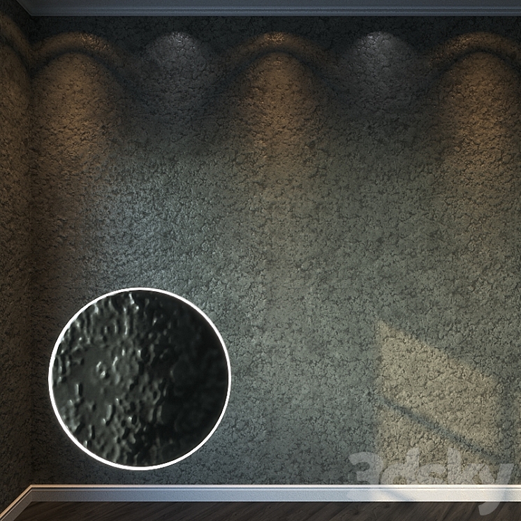 Decorative Stucco 489 - 8K Material - Wall covering - 3D model