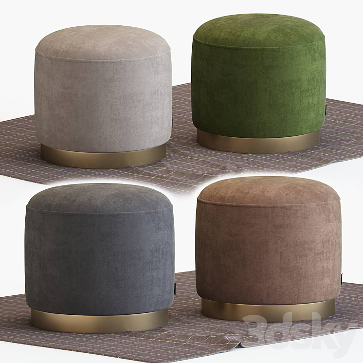 Lune-stools - Other soft seating - 3D model Lune-stools - Other soft seating - 3D model