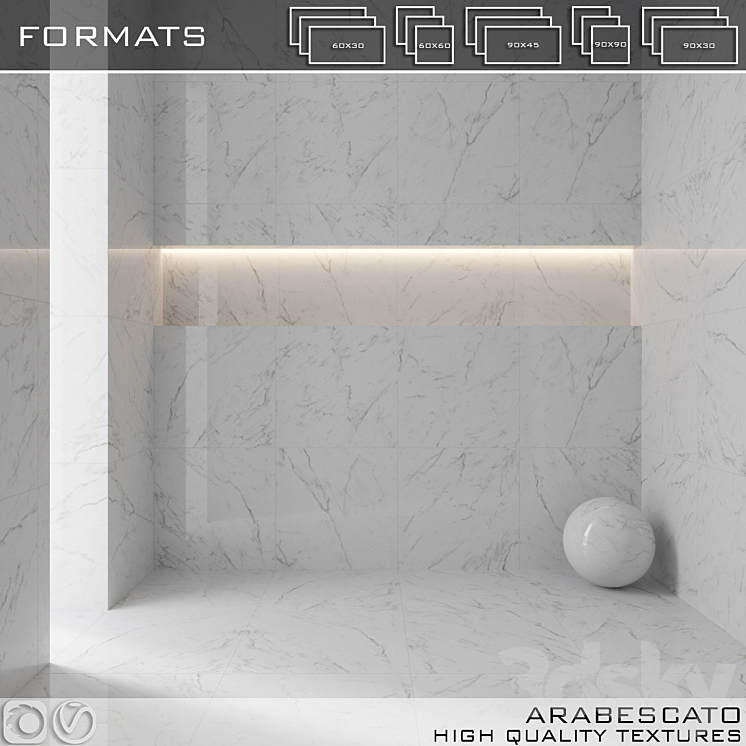 SANT AGOSTINO ARABESCATO - Tile - 3D model
