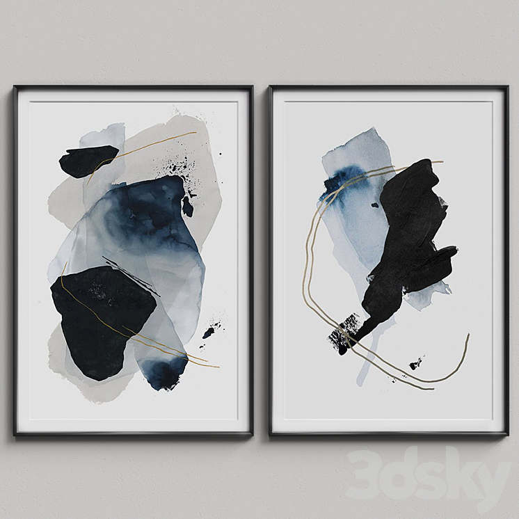 Nice Picture Frames Set 45 - Frame - 3D model