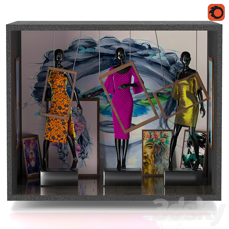 Show_Case - Shop - 3D model